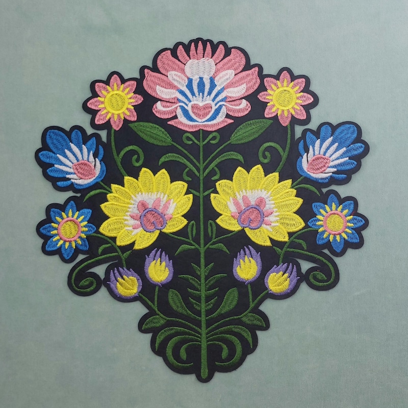 Large Embroidered Patch - Etsy