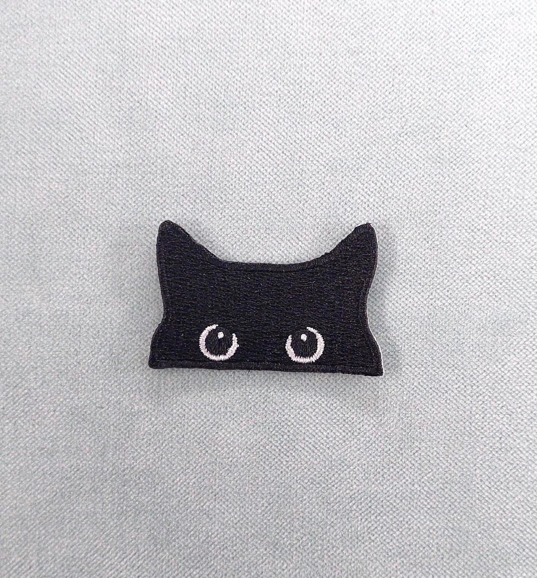 Black Cat Eyes Patch, Embroidered Iron-on Patch - Etsy