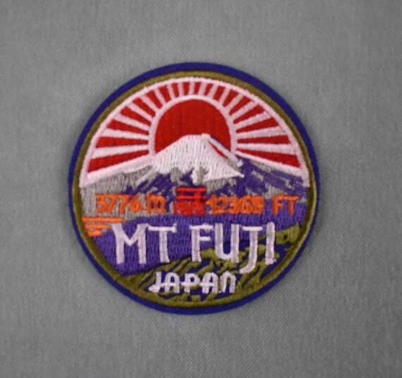 Patch Fuji Japan thermocollant écusson brodé soleil levant | Etsy