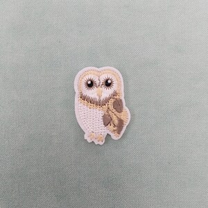 Embroidered Iron-on Owl Patch, in Two Designs, Iron on Patch, Sew-on ...