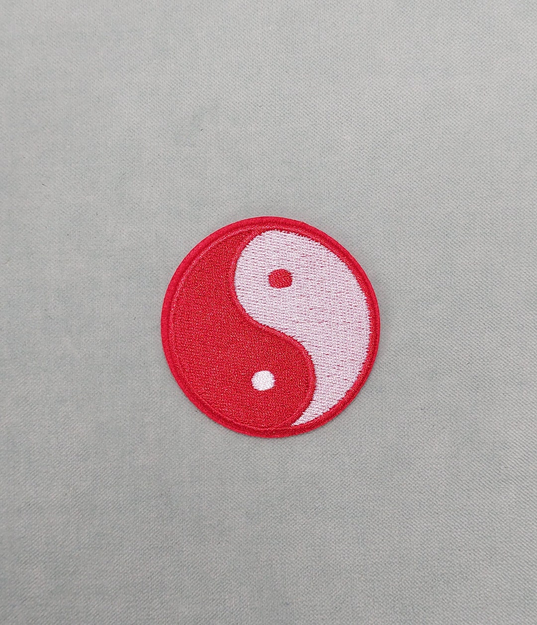 Iron-on Yin and Yang Patch, Embroidered Crest - Etsy