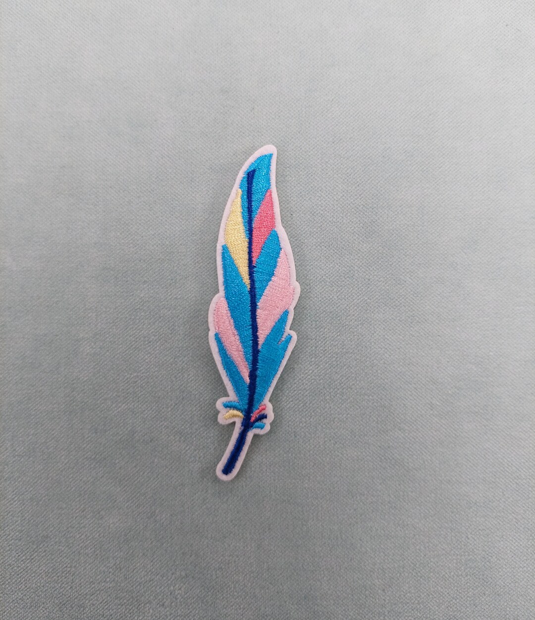 Iron-on Pink Indian Feather Patch 7 Cm / 2.5 Cm Embroidered - Etsy
