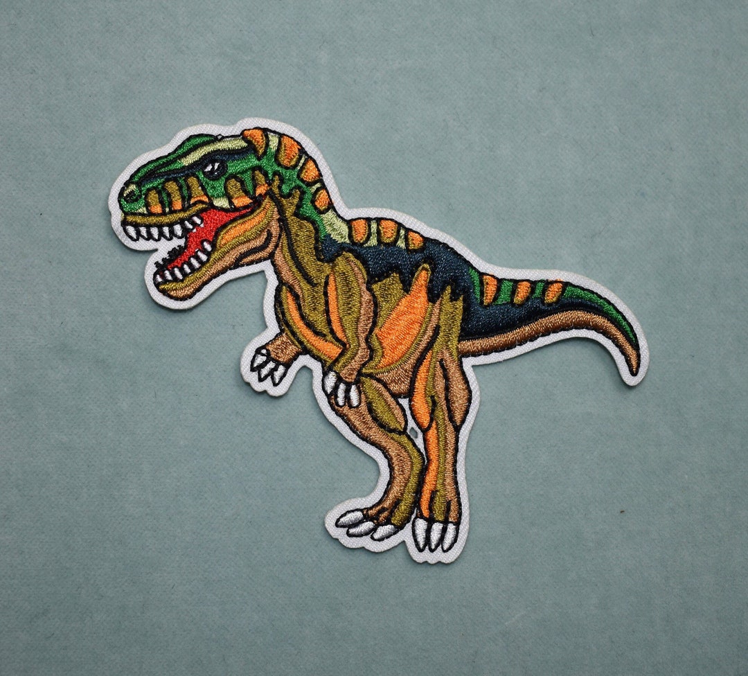 T-rex Crest, Iron-on or Sew-on Iron-on or Sew-on Tyrannosaurus Patch, Customize Clothing and ...