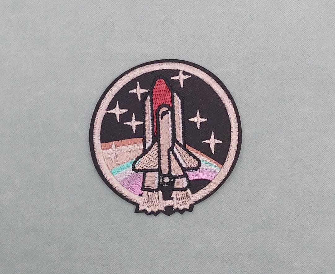 Embroidered Rocket Patch, Iron-on Badge - Etsy