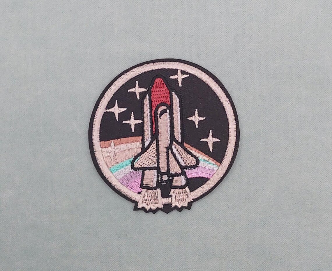 Embroidered Rocket Patch, Iron-on Badge - Etsy