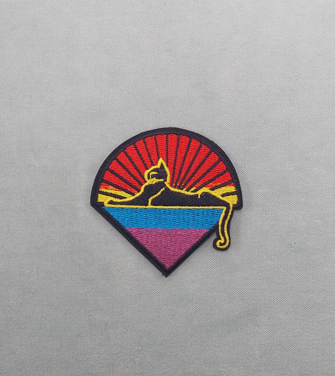 Embroidered Ancient Egyptian Cat Patch, Iron-on Crest - Etsy