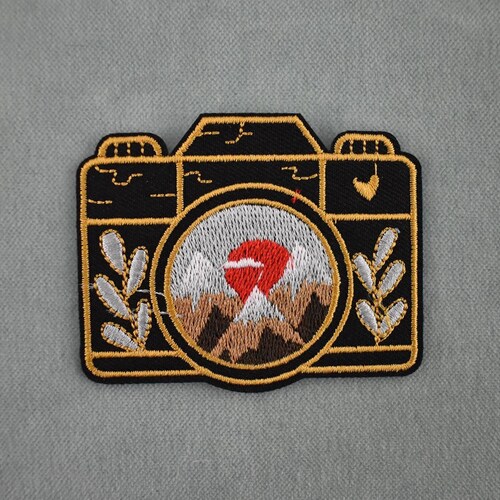 Camera Embroidery Iron on Applique Patchembroideried Patch - Etsy