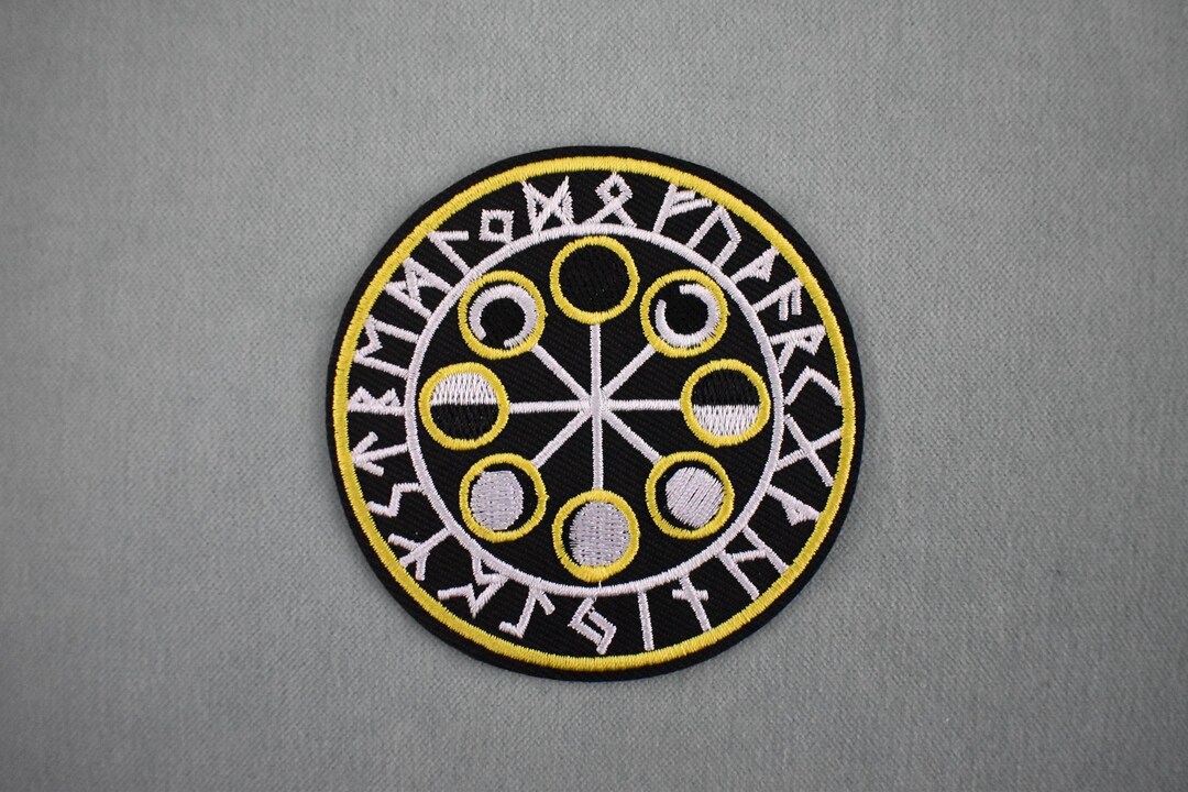 Iron-on Lunar Cycle Patch, Embroidered Crest, Iron on Patch, Sewing ...