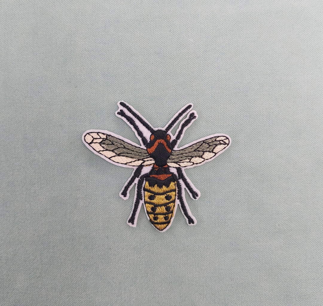 Embroidered Iron-on Asian Hornet Patch, Iron on Patch, Sewing Patch ...