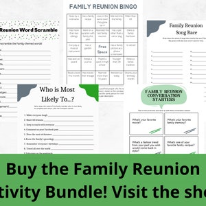 Who is Most Likely to Game, Family Reunion Edition • Icebreaker Game ...