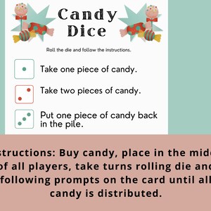Candy Dice Game • Birthday Party Game • Icebreaker Game • Digital ...