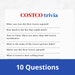 Costco Trivia Game | Costco Birthday Party Game - Etsy