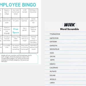 Work Icebreaker Bundle • Set of 5 Get-to-know You Games for the Office ...