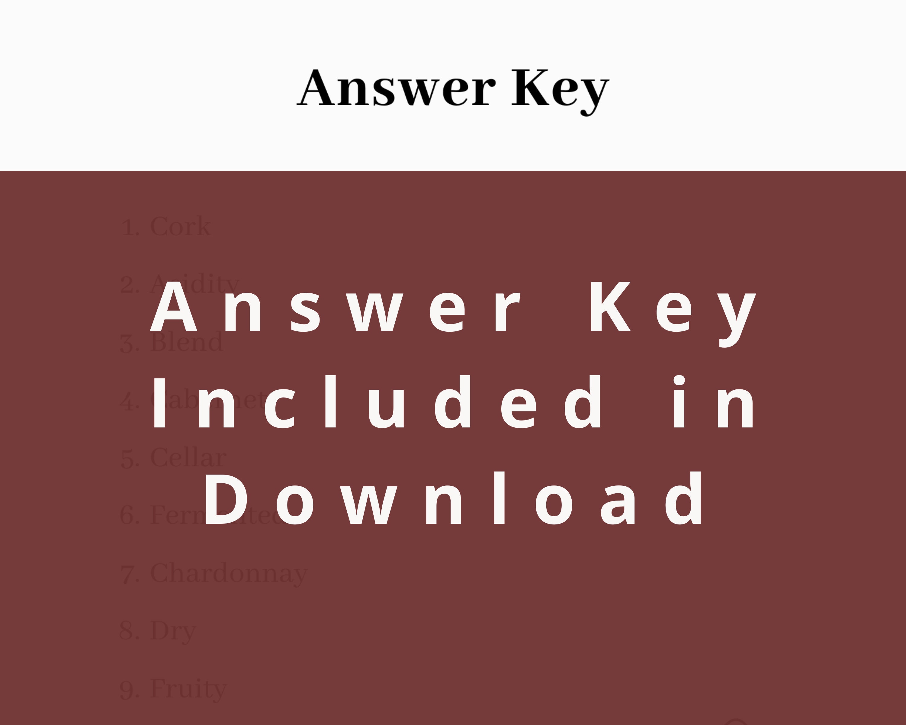 Wine Word Scramble • Vineyard Game • Wine Themed Party Games • Vineyard ...