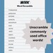 Work/office Word Scramble, Team Bonding Game, Digital Download, Virtual ...
