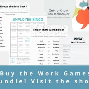 This or That Work Edition • Simple, Easy Work Activity for Team Bonding ...