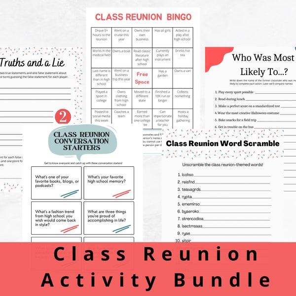 Class Reunion Table - Etsy