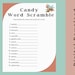 Candy Word Scramble • Birthday Party Game • Icebreaker Game • Digital ...