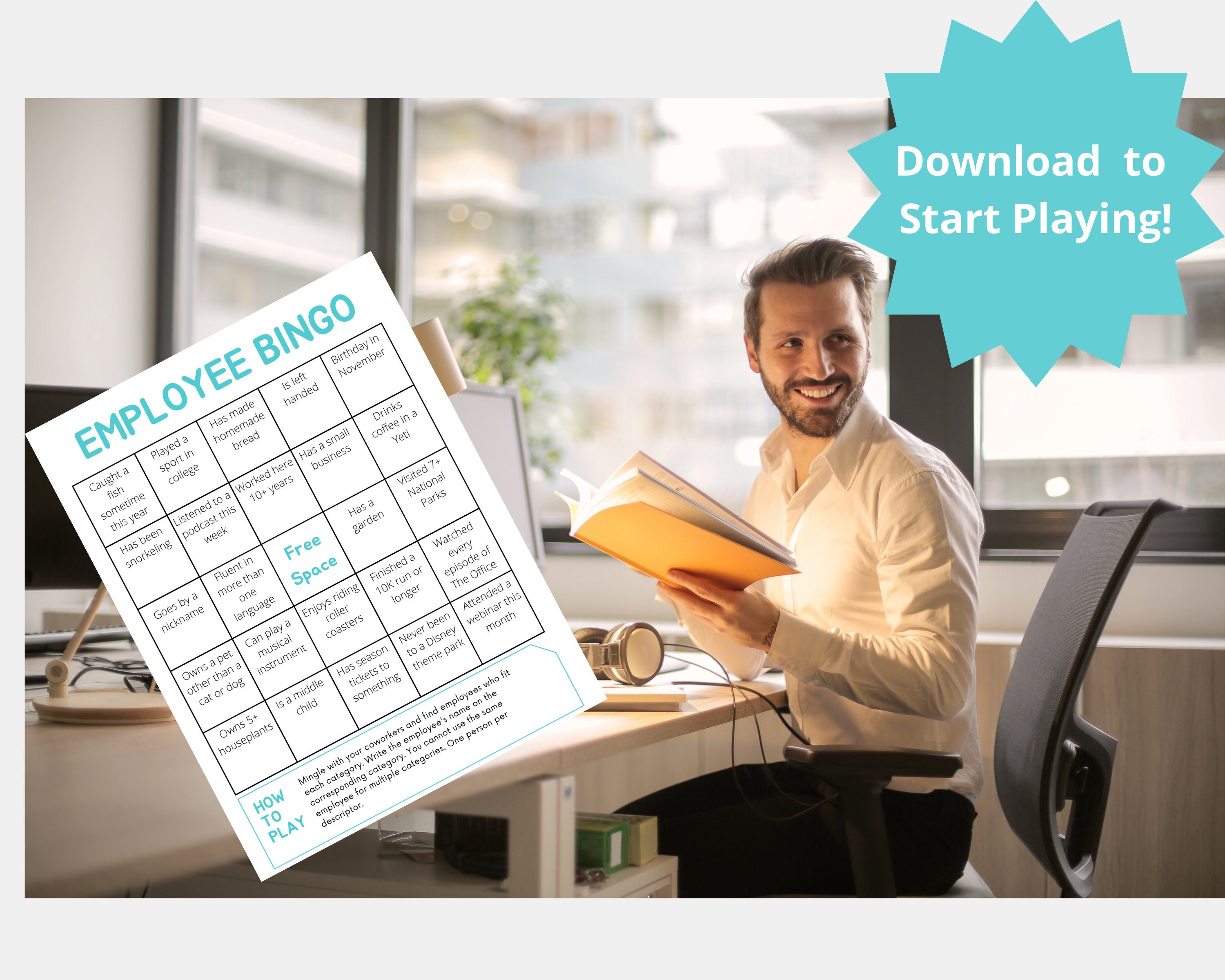 Employee Bingo Workplace Get-to-know You Game Employee - Etsy Singapore