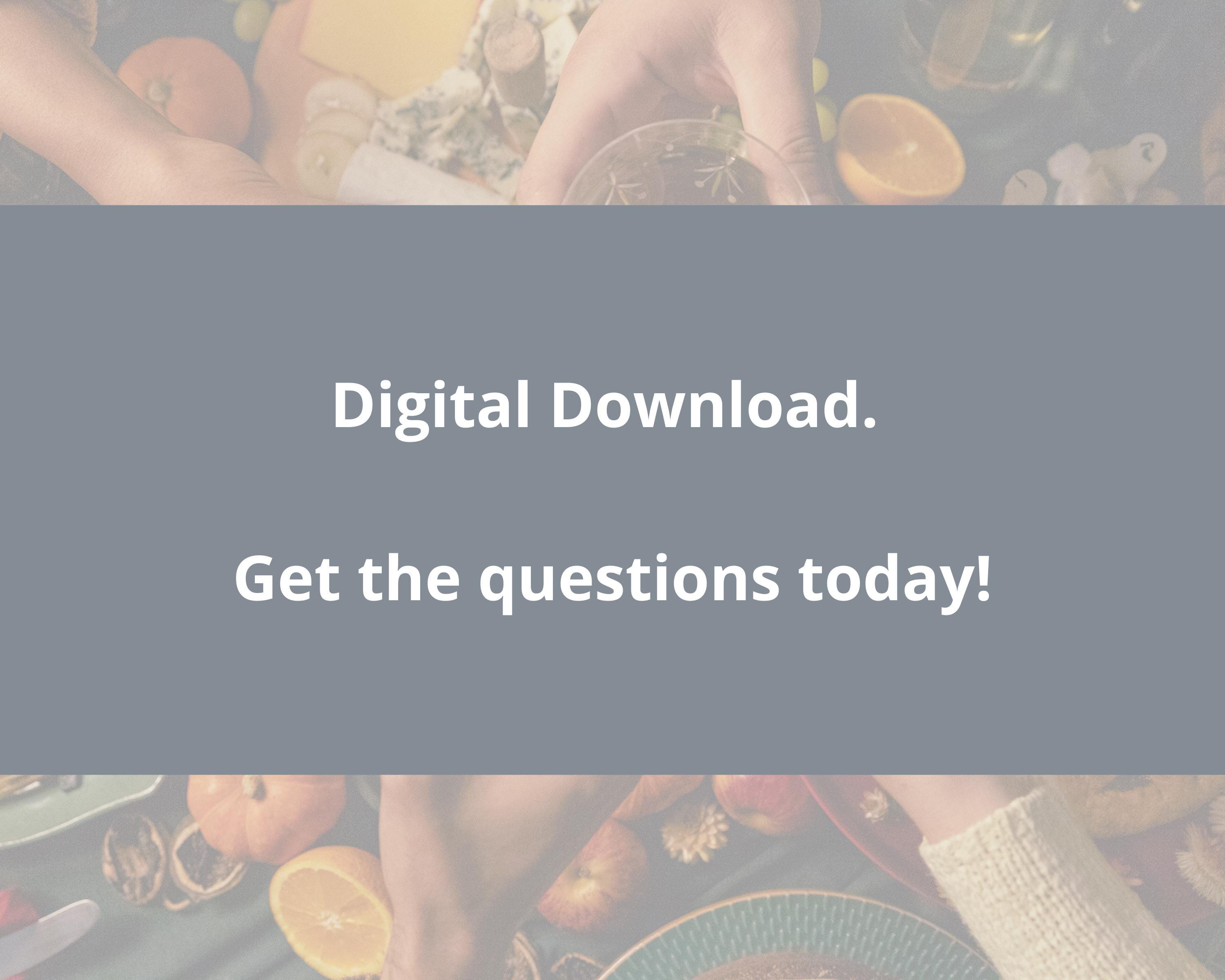 Funny Table Talk Game • Conversation Starters • Get-to-know You Game ...