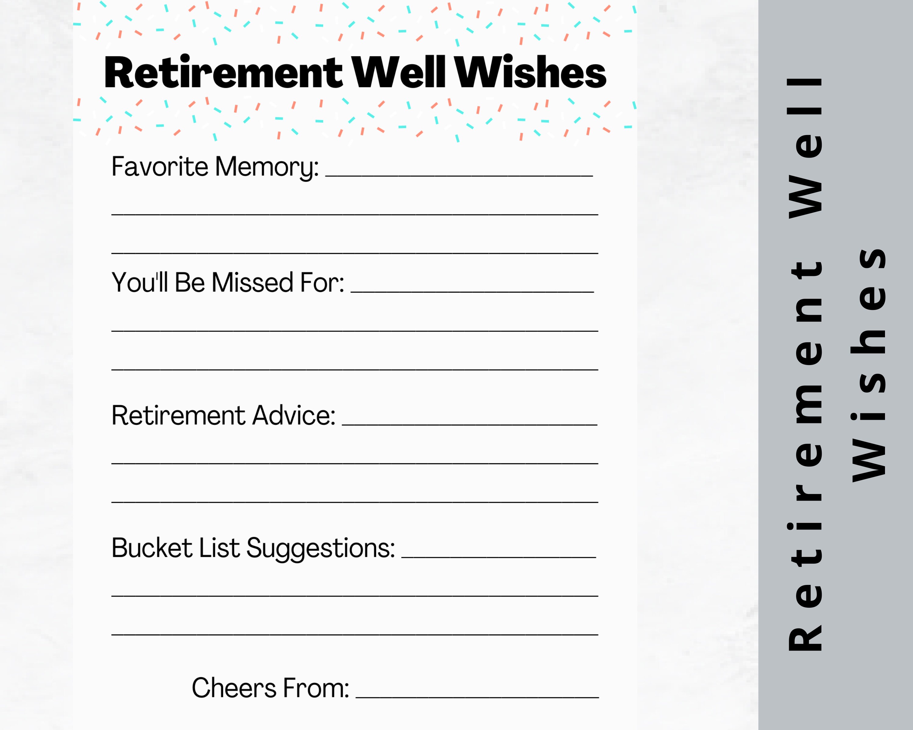 Retirement Party Printable Activities • Retirement Celebration Games ...