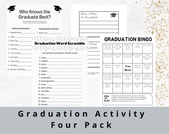 Graduation Word Scramble • Grad Party Game • Graduation Game ...