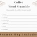 Conversation Themed Games • Coffee Party Games • Work Game • Coffee ...