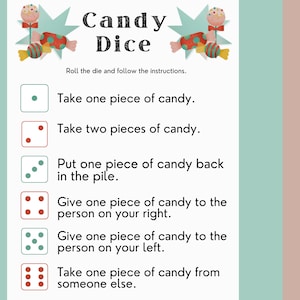Candy Dice Game • Birthday Party Game • Icebreaker Game • Digital ...