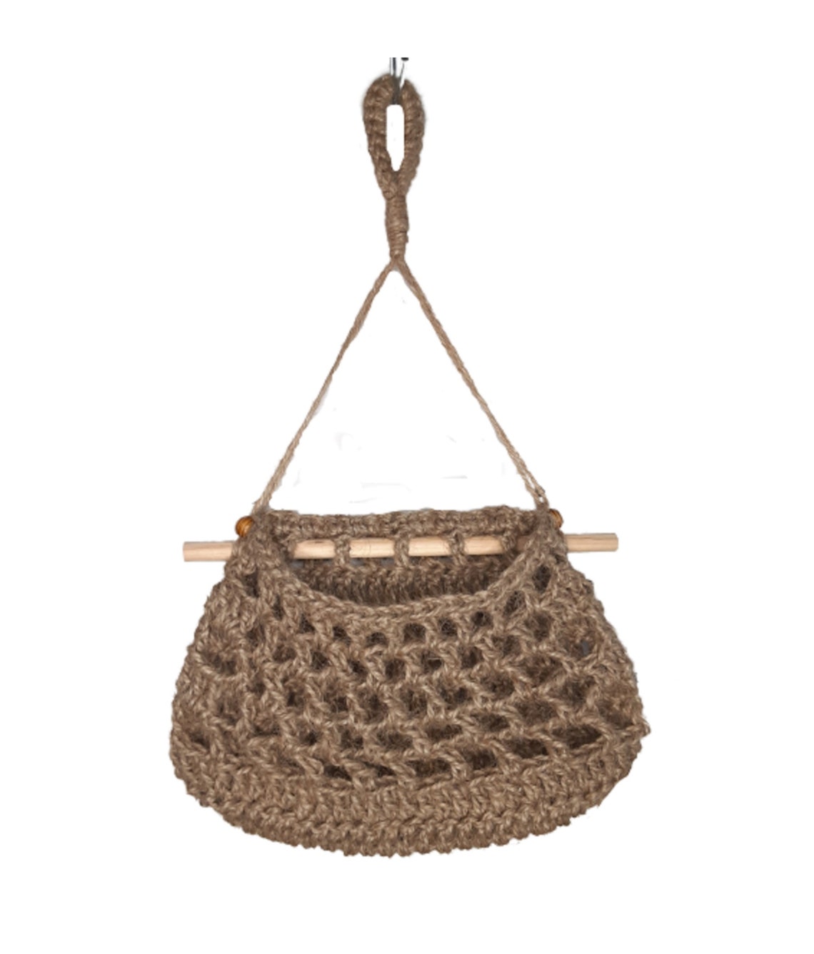Jute Wall Hanging Basket. Storage for Fruits Vegetables - Etsy