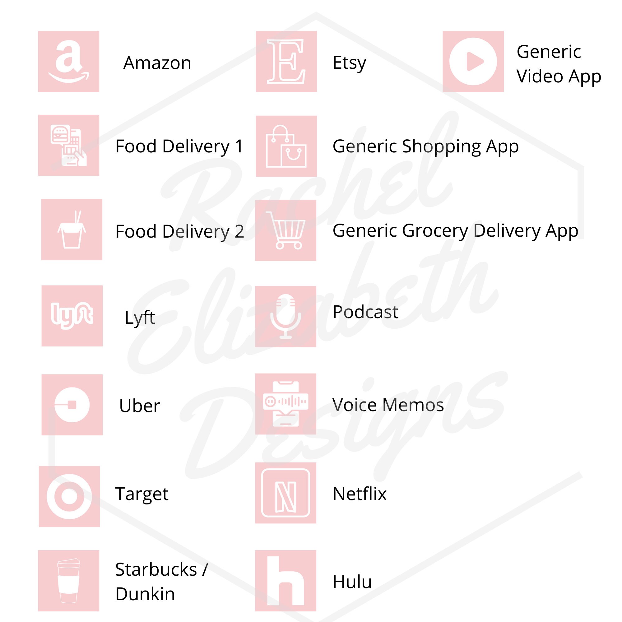 Pink Aesthetic 75 Custom iPhone ios14 App Icons Covers l Pink - Etsy