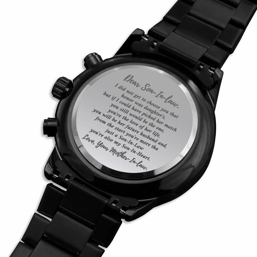 Watch For Men Son In Law Wedding Gift Future Son In Law Etsy Watch For Men Son In Law Wedding Gift Future Son In Law Etsy