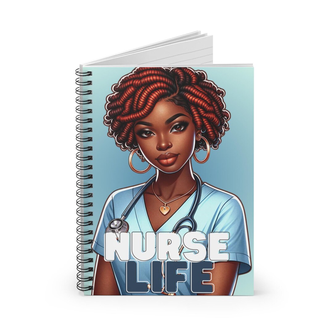 Personalized Animated Nurse Notebook | Cute 6x8 Spiral Journal | Gift ...