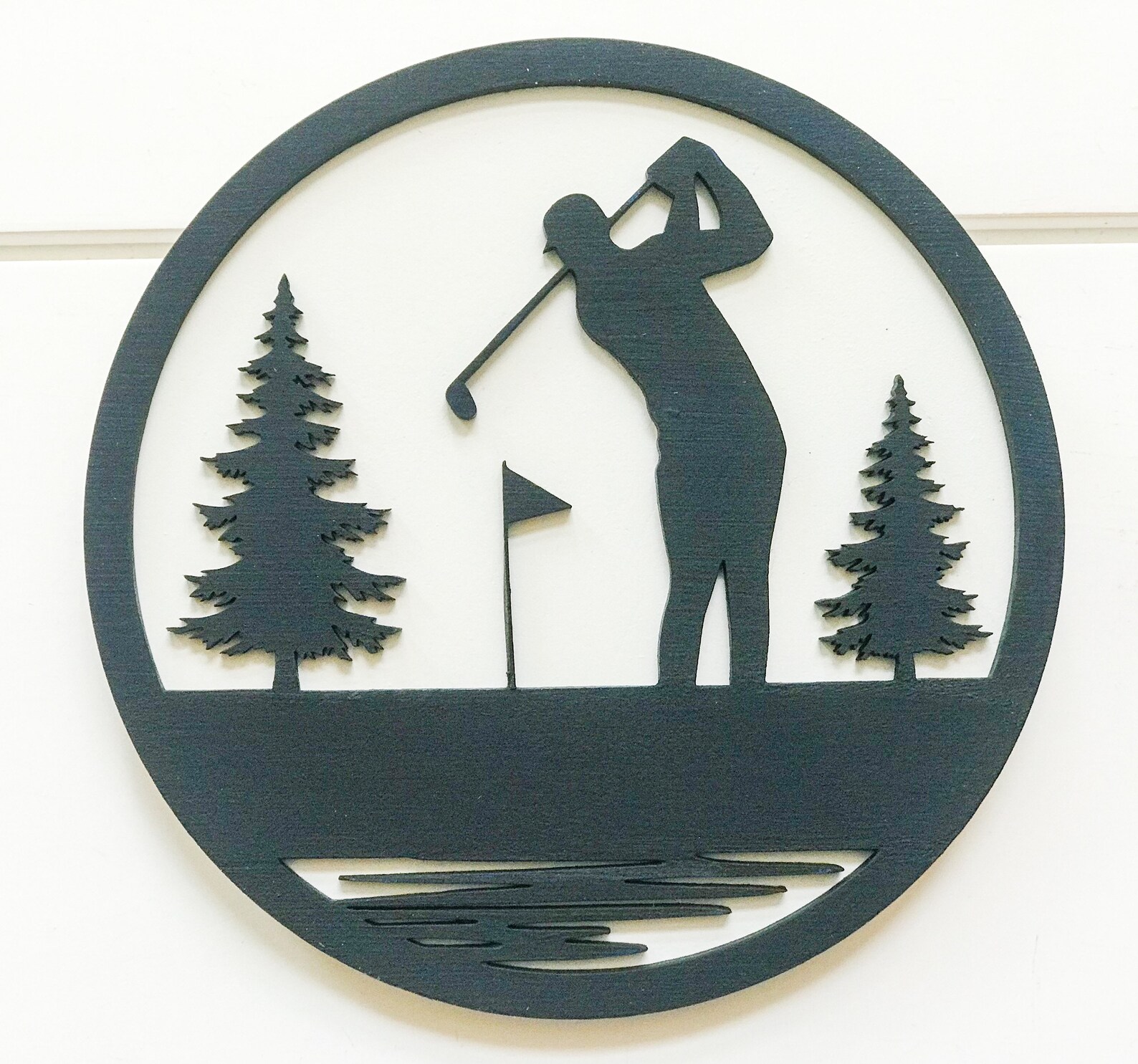 Golf Themed Signs Tiered Tray Signs Masters Tournament - Etsy