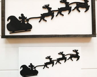 Mickey Mouse Christmas Signs - Etsy