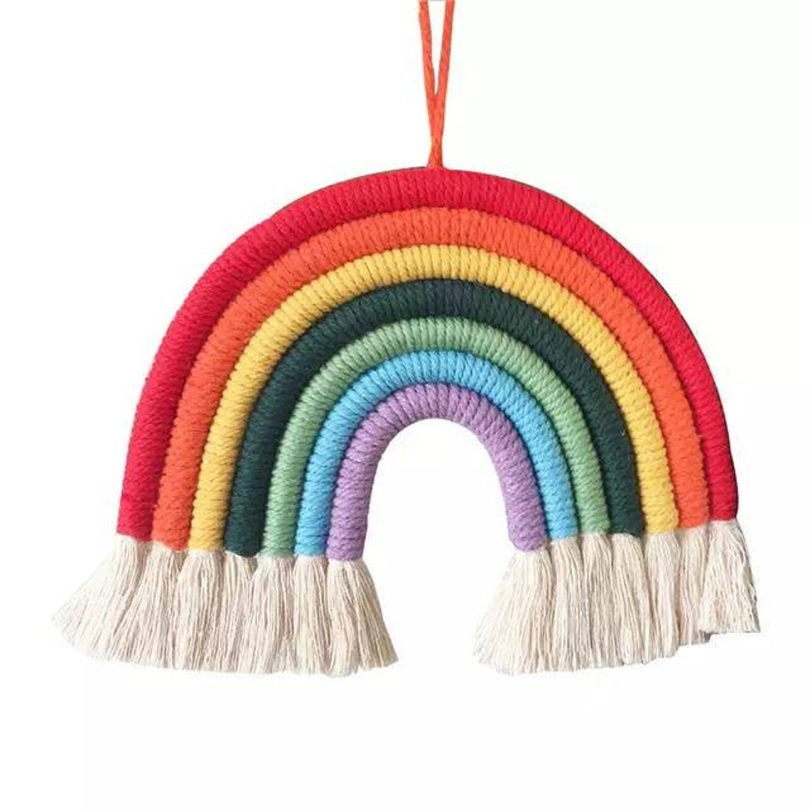 Macrame Rainbow Wall Hanging Rainbow Wall Decor Rainbow Room - Etsy