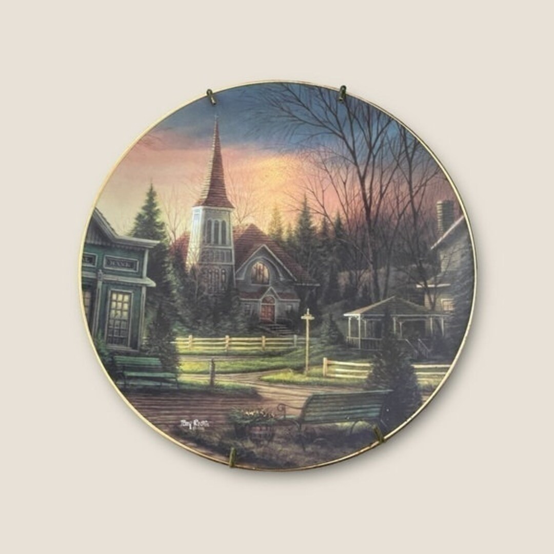Vintage 90s Terry Redlin Sunday Morning Plate - Etsy