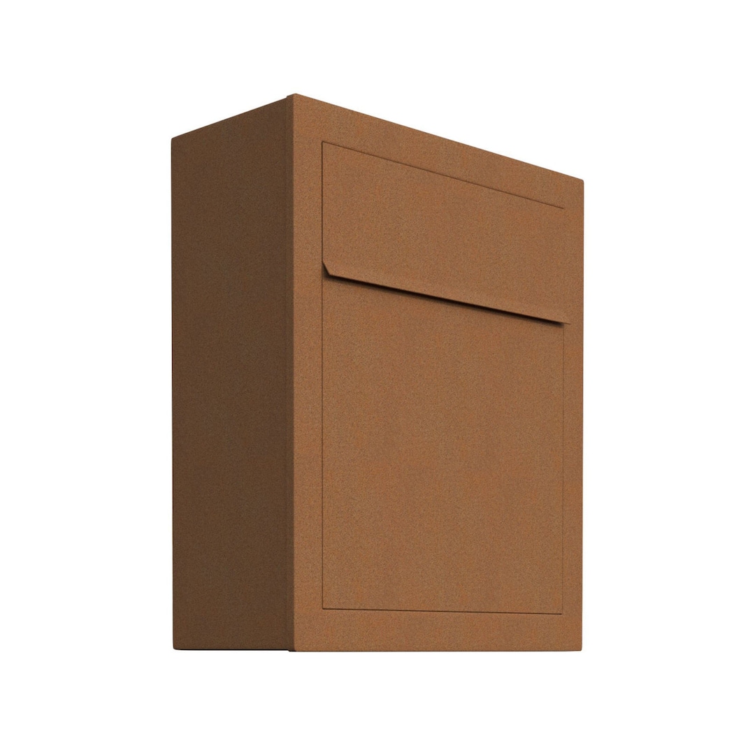 BASE by Bravios - Modern Wall-mounted Rust Mailbox - Etsy