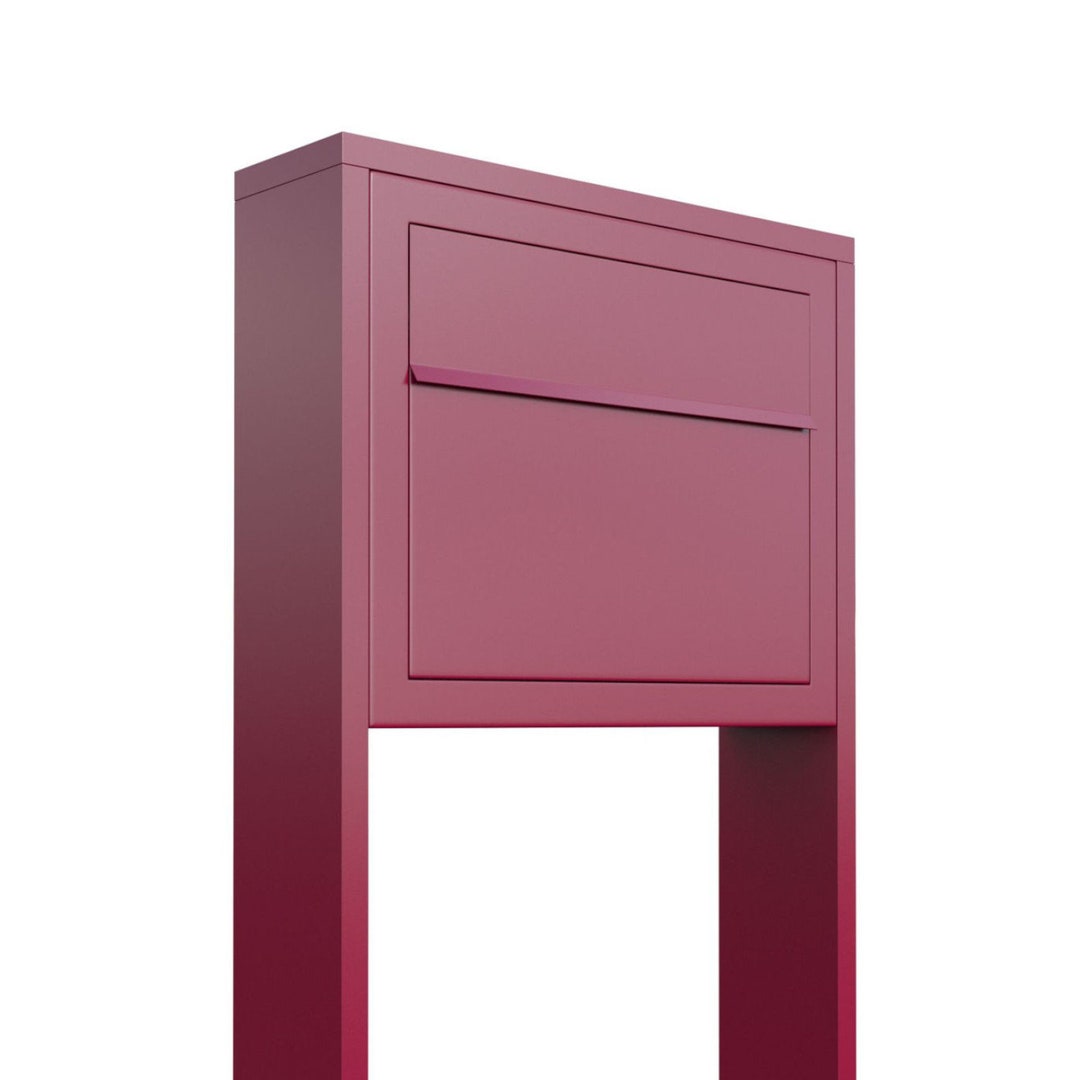 STAND ELEGANCE by Bravios - Modern Post-mounted Red Mailbox - Etsy