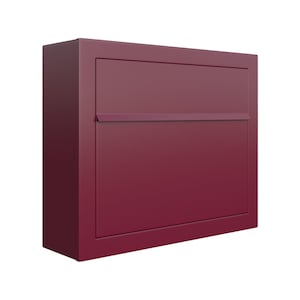 ELEGANCE by Bravios - Modern Wall-mounted Red Mailbox - Etsy
