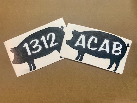 ACAB/1312 Vinyl Decal Sticker | Etsy