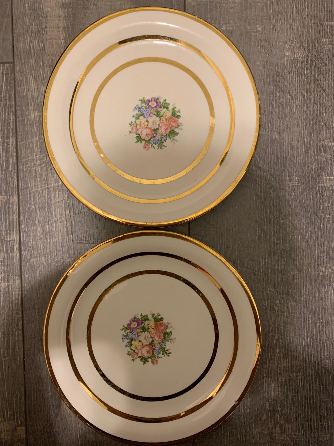 Vintage Crooksville Royal China Warranted 22 KT. Gold - Etsy