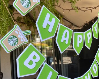 Starbucks Party Decoration Set - Etsy