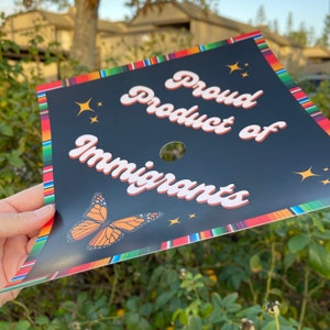 Proud Product of Immigrants Graduation Cap Topper || First Generation ...