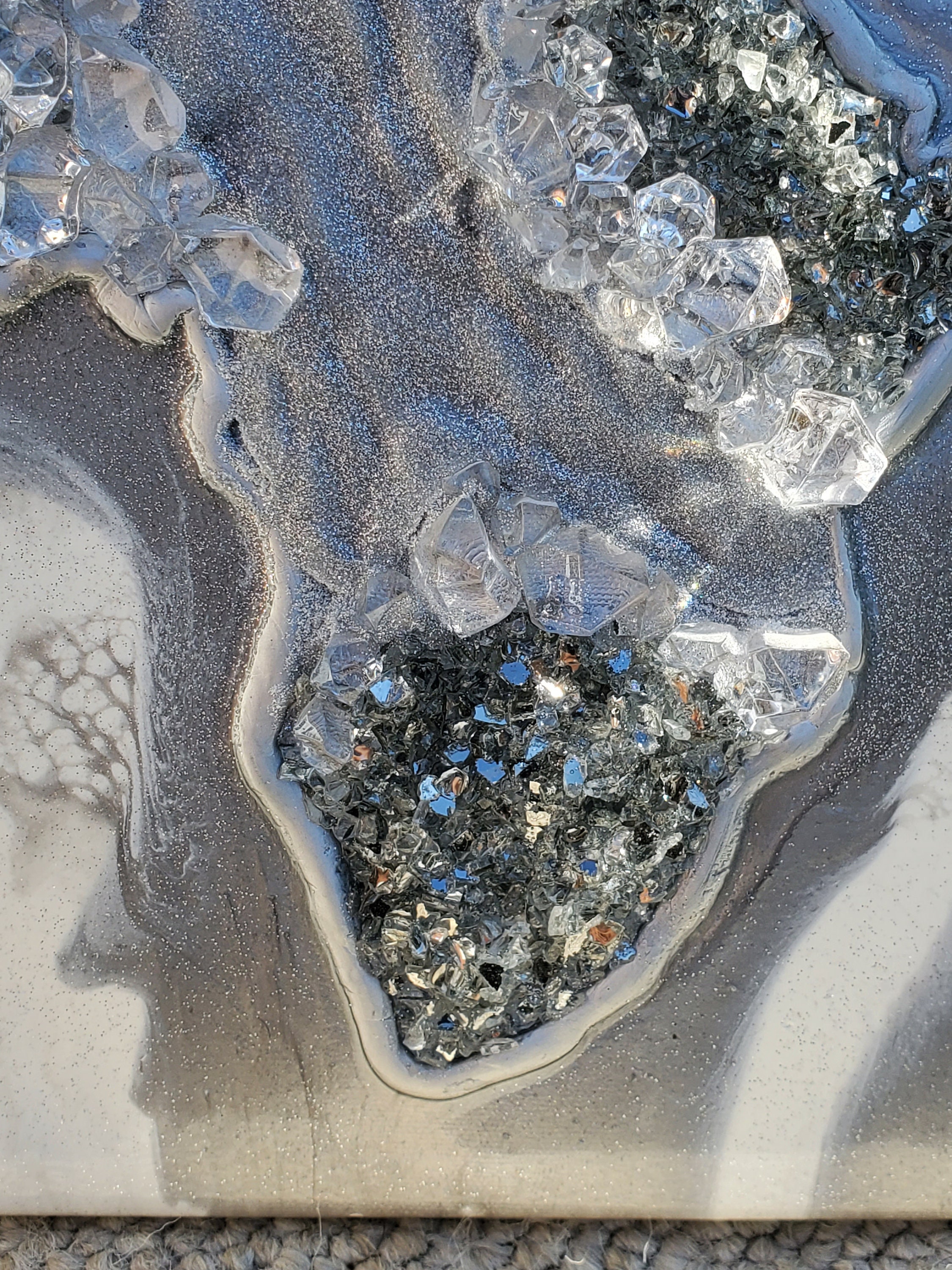 Silver Africa Geode - Etsy