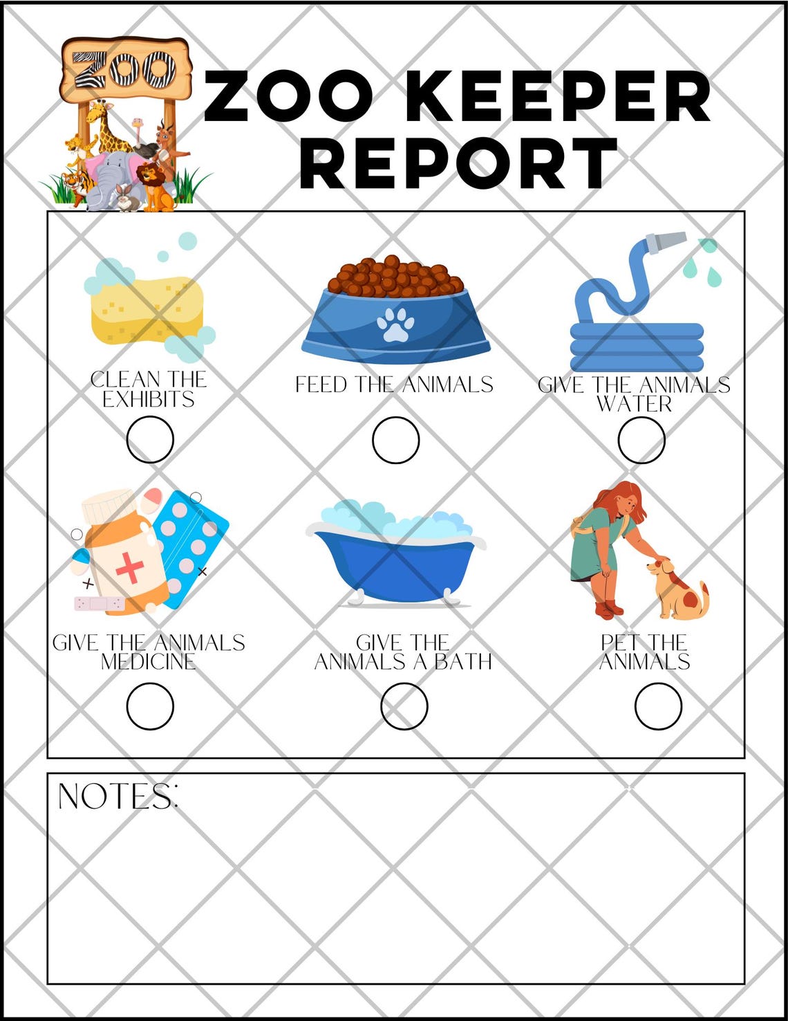 Pretend Play Sheets - Imaginative Play - Kids Play Sheets - Role Play ...