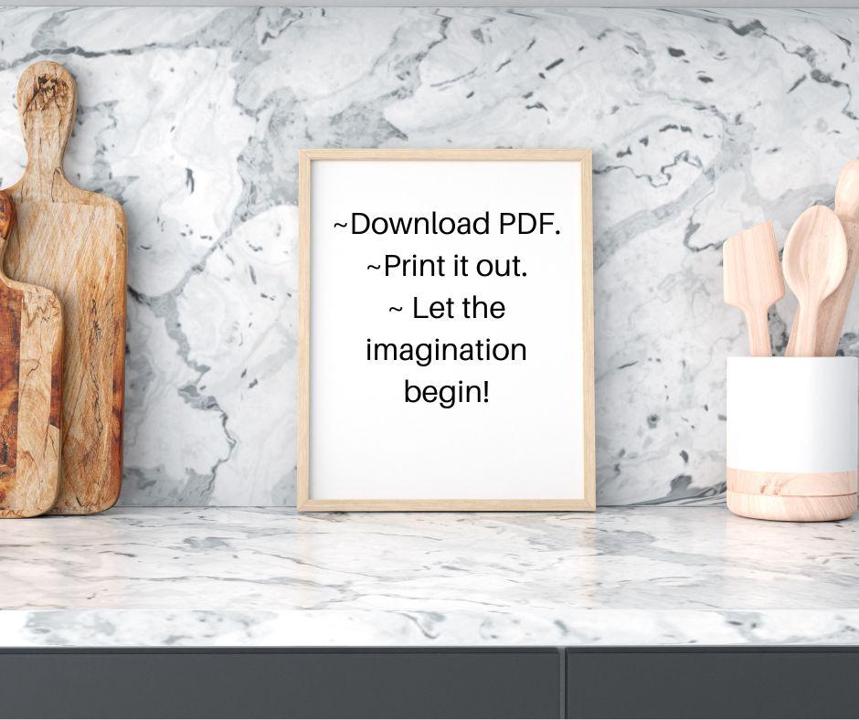 Pretend Play Sheets - Imaginative Play - Kids Play Sheets - Role Play ...