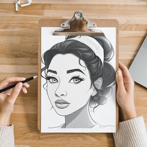 Make up Face Chart ,printable Make up Artist Chart, Digital Blank Face ...