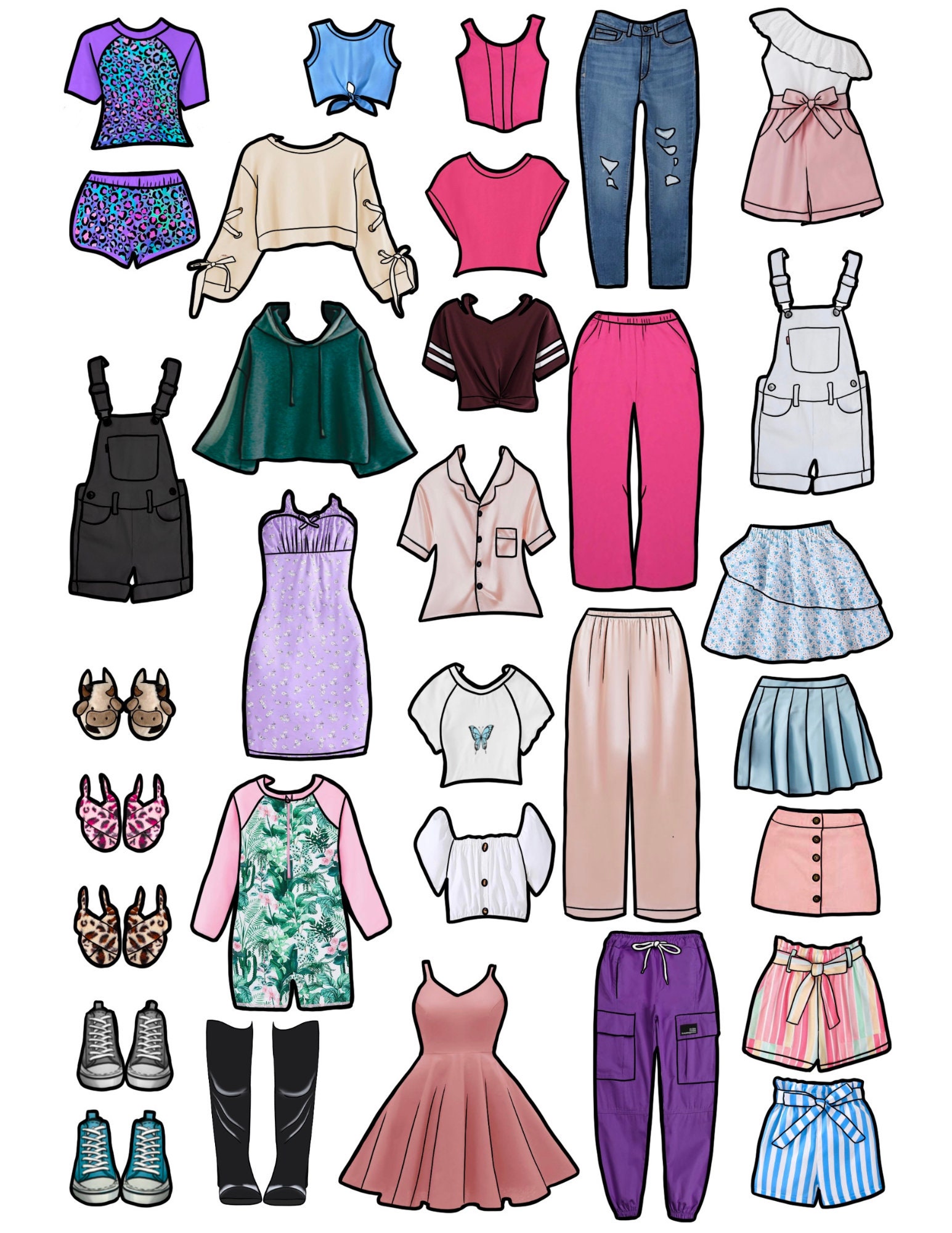 Printable Paper Doll Busy Book | Dress up | Creative Pretend Play - Etsy