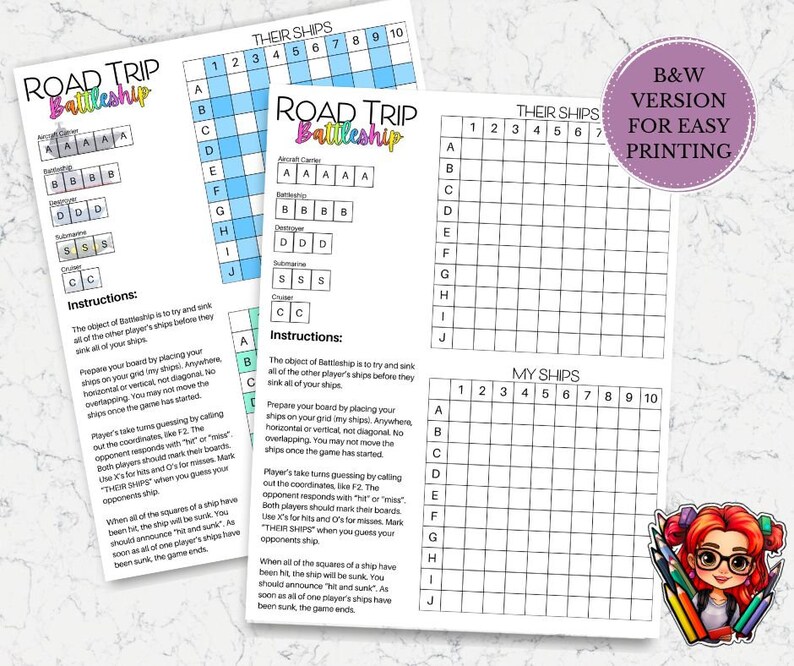 Fun Road Trip Printable Games for Kids and Teens | Car Ride Activities ...