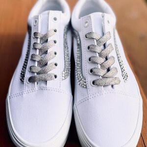 Old Skool Vans W/ Rhinestone - Etsy